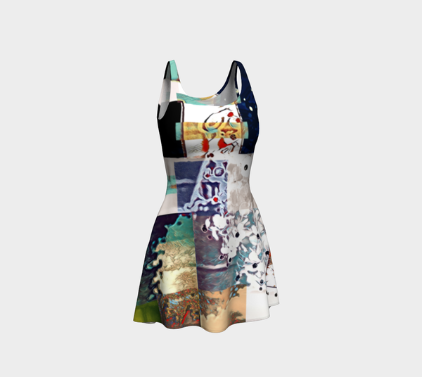 Plastic Spots and Patches Flare Dress - zac z